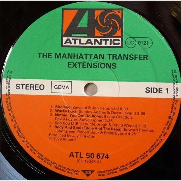 Comprar LP: Manhattan Transfer - Extensions [Vinilo]